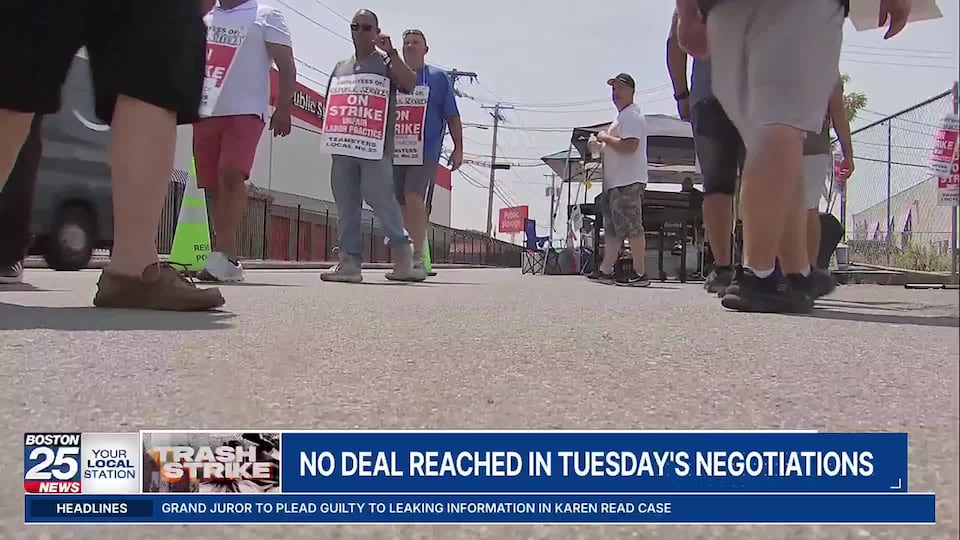 Mass. trash worker strike: No deal reached in Tuesday's negotiations