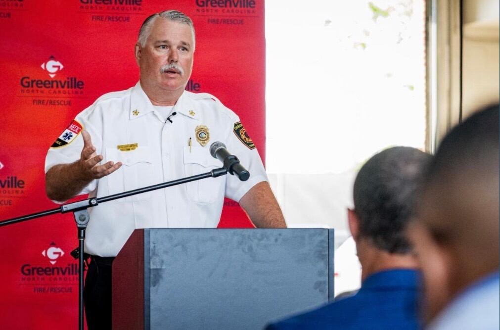 Greenville Fire/Rescue Chief Brock Davenport announces retirement