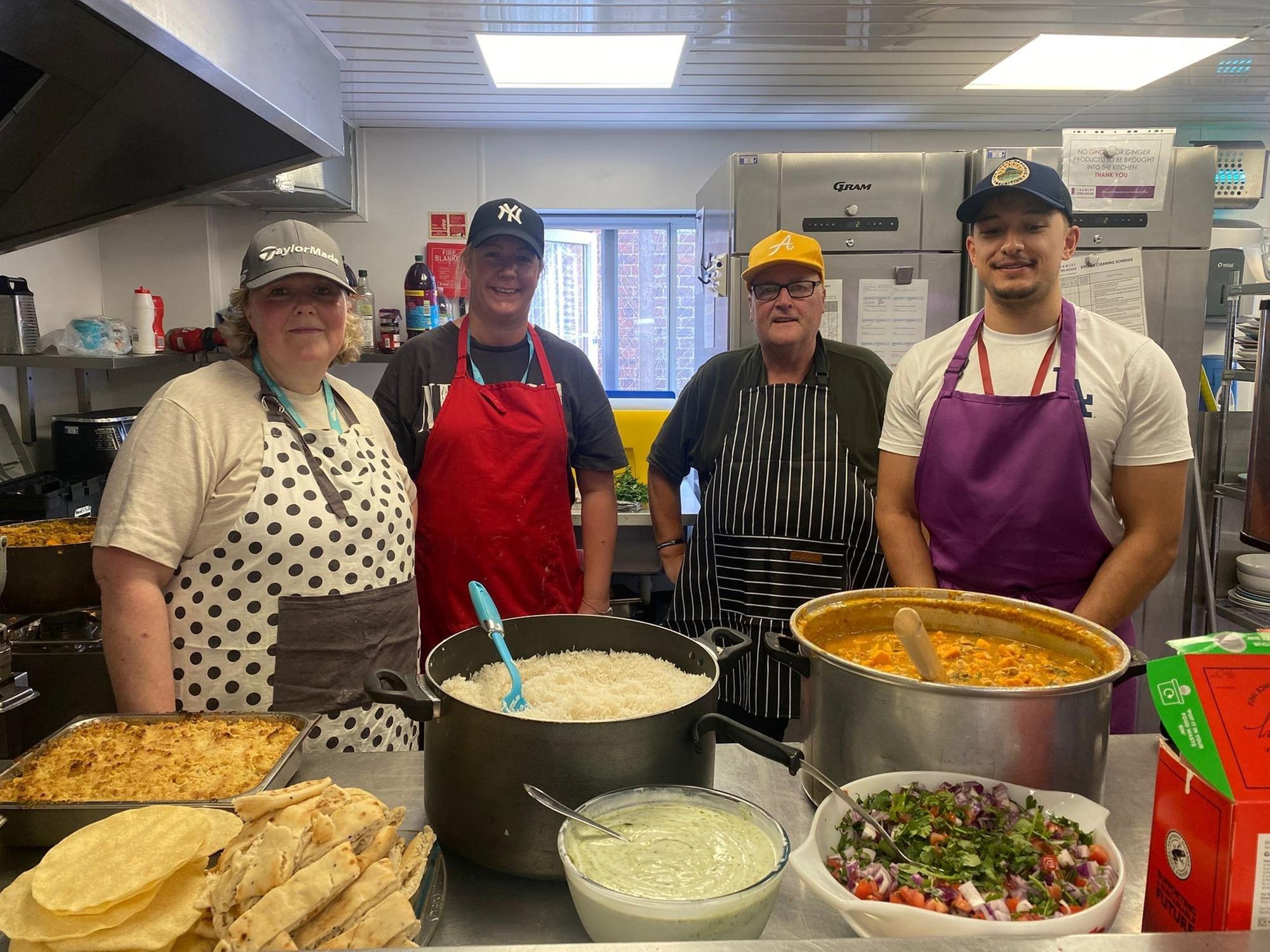 Volunteers serve up community spirit, cooking for 40 at Crawley Open House