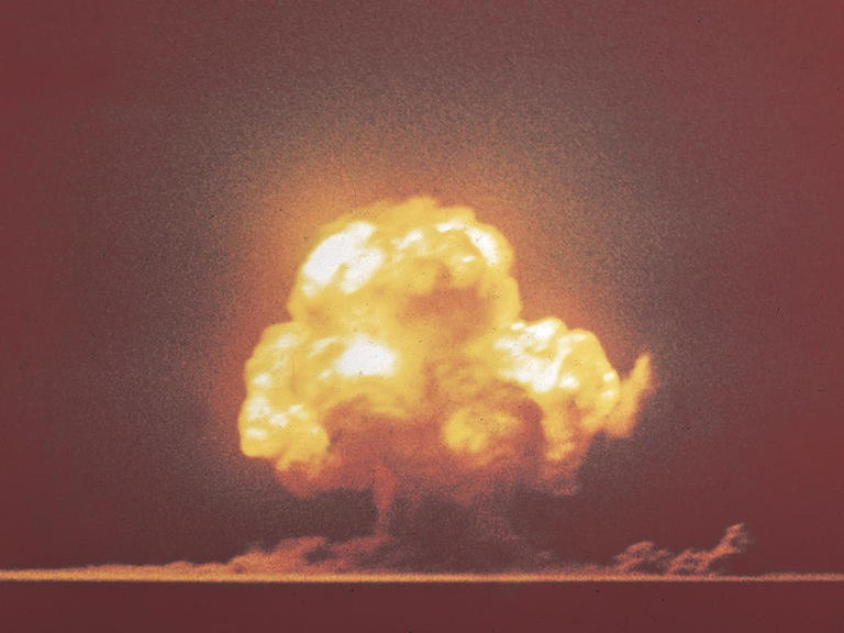 What happened when the Trinity test bomb detonated, from the creation ...