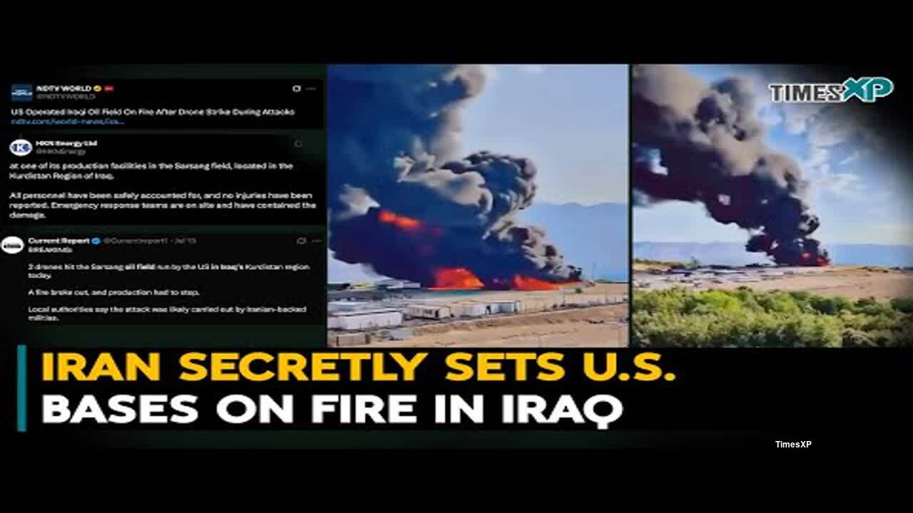 Iran Secretly Sets US Bases on Fire in Iraq | Iran-Israel War