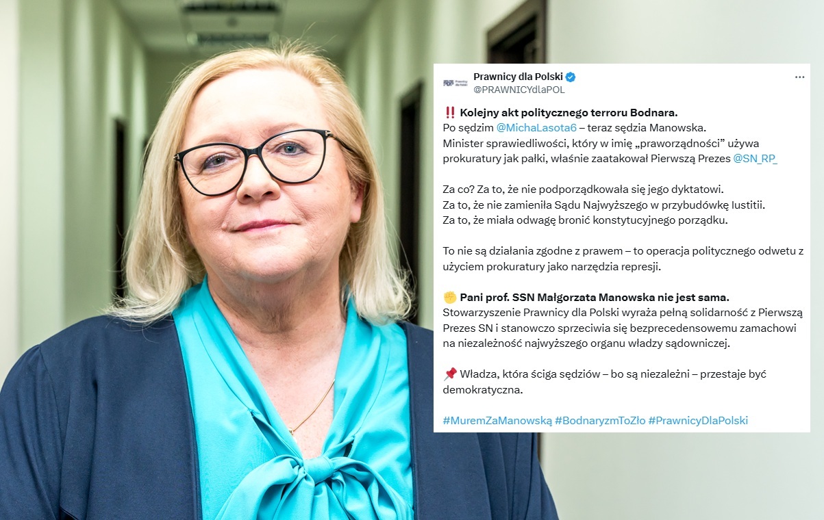 "Prawnicy dla Polski" bronią I prezes SN:Akt terroru Bodnara