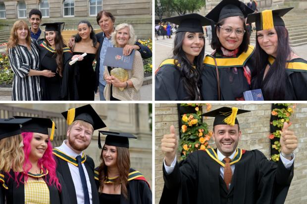 University of Greater Manchester pictures capture graduates' delight