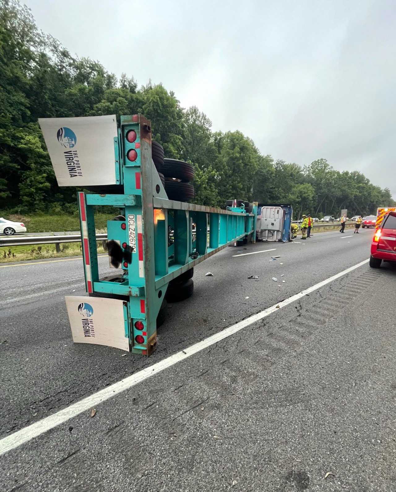 Overturned Tractor-Trailer Snarls I-270 Traffic During Maryland Commute ...