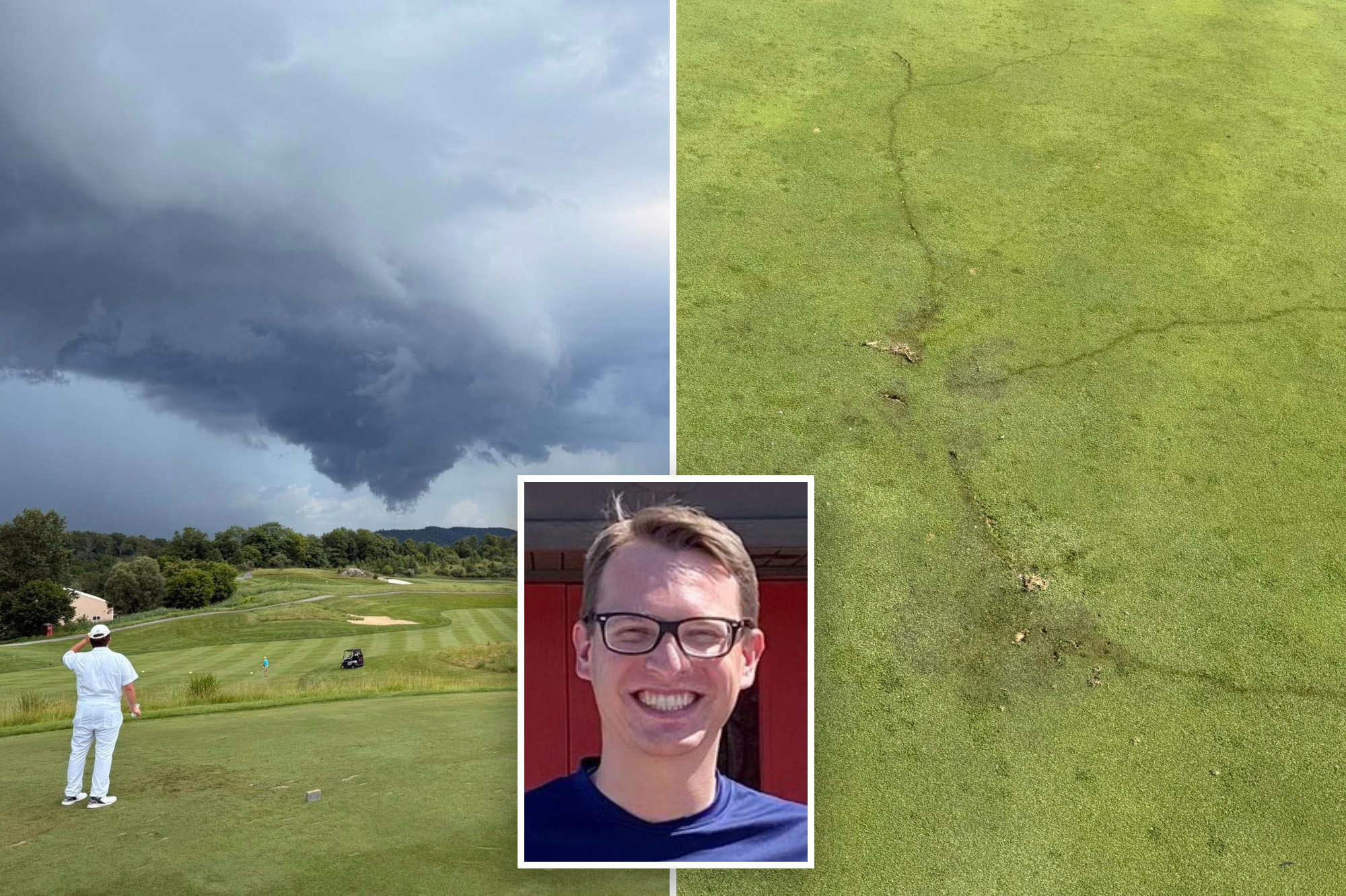 Golfer dies after being struck by lightning during quick-moving storm ...
