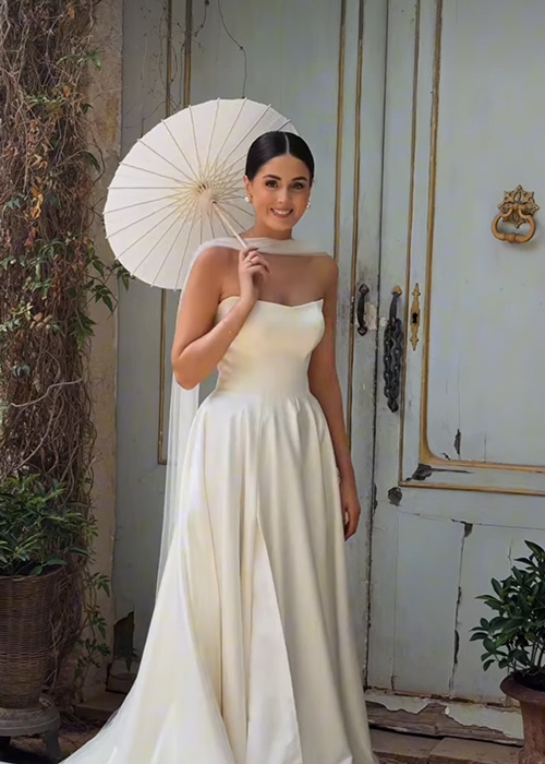 Irish influencer Jessie Willis' chic wedding look was inspired by ...