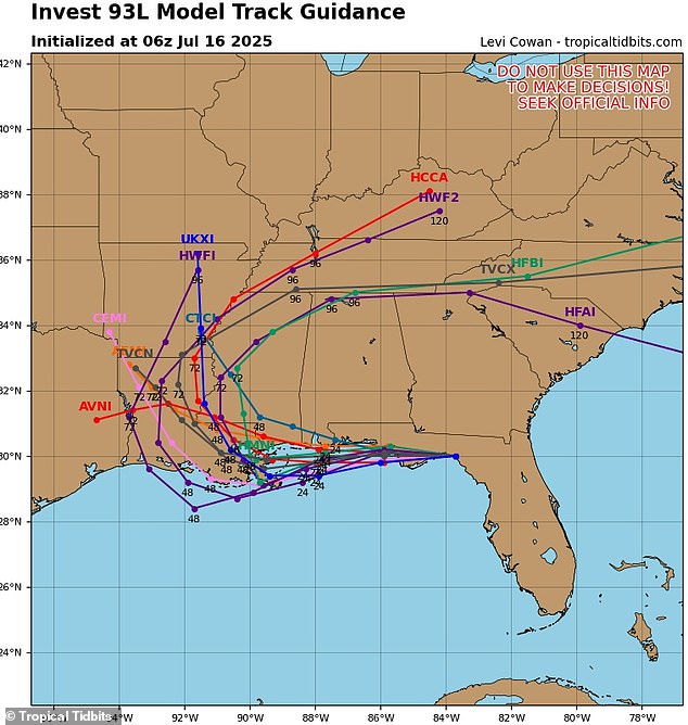 20m Americans brace for impact as spaghetti model maps path of Tropical ...