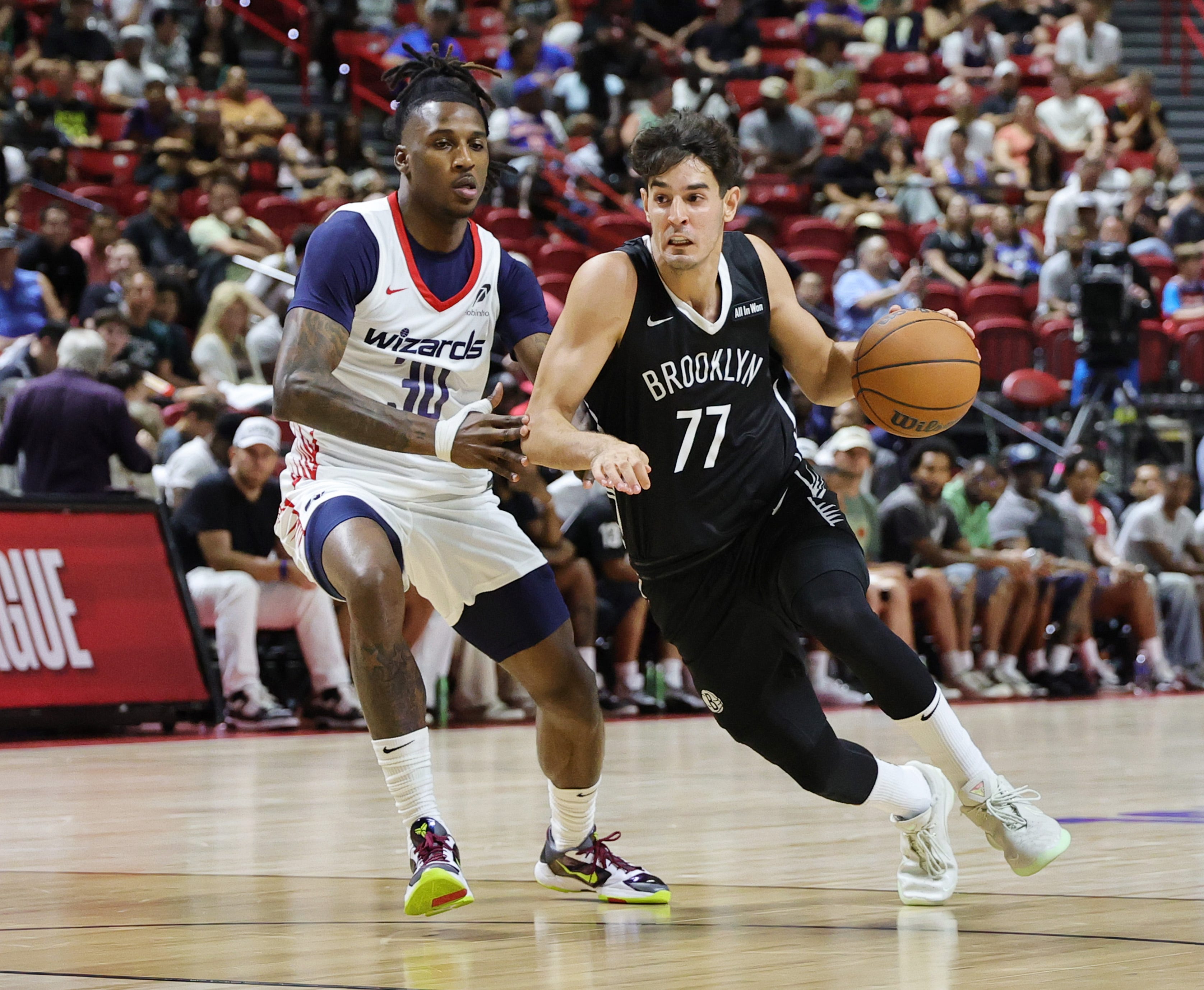 Nets' Ben Saraf reacts to experience in NBA Las Vegas Summer League