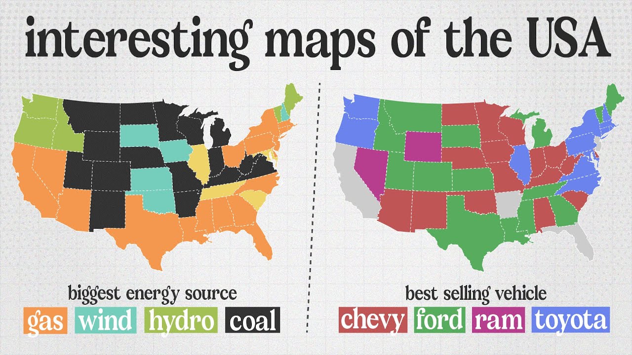 You Need To See These SUPER INTERESTING Maps of the USA