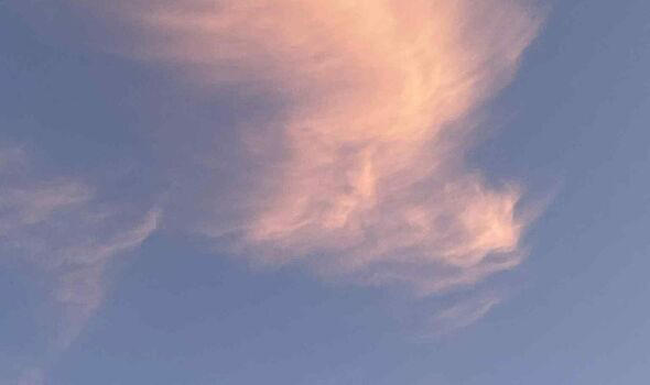 Stunned woman spots Donald Trump's face in the sky