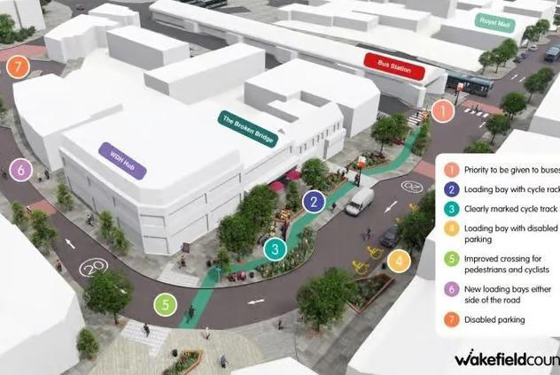 Works begins on new one-way system, lower speed limits and cycle path ...