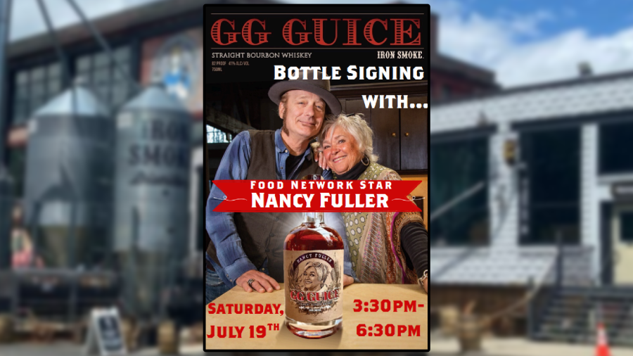 Food Network’s Nancy Fuller visiting Iron Smoke Distillery