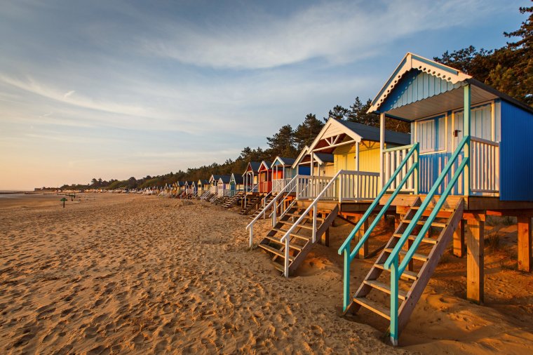 The seaside town with fragrant pine trees, beach huts and independent shops
