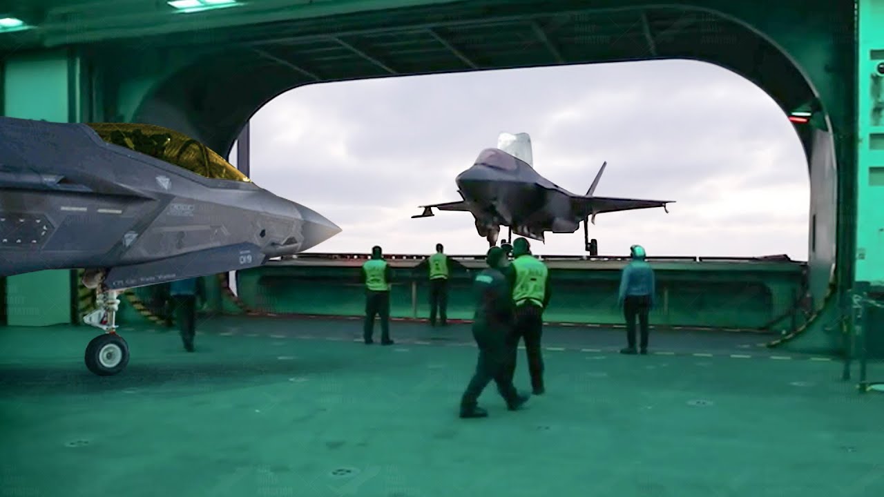 US Navy Moving Super Advanced Stealth F-35B Into Secure Hangar