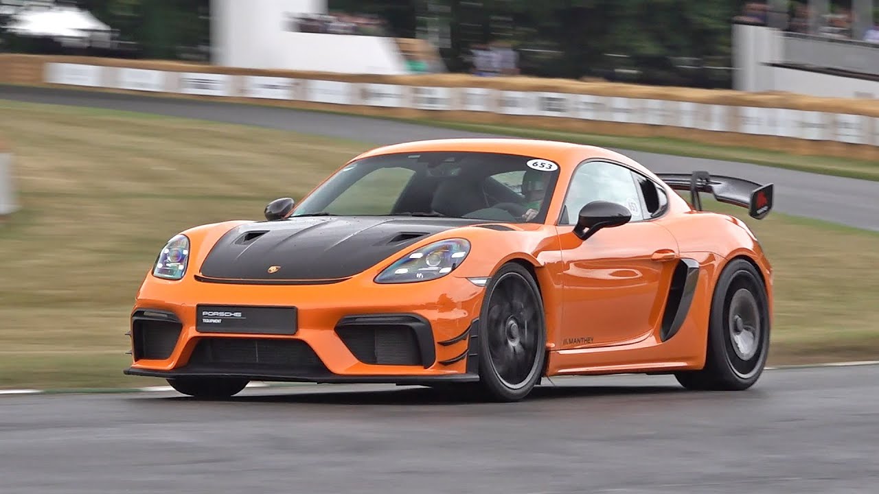 Porsche 718 Cayman GT4 RS Manthey Kit – Pure Exhaust Sounds @ Goodwood FOS!