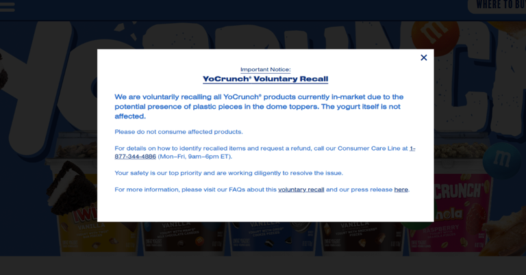 Danone’s Popular Yocrunch Yogurt Recalled Over Concerns About Plastic ...