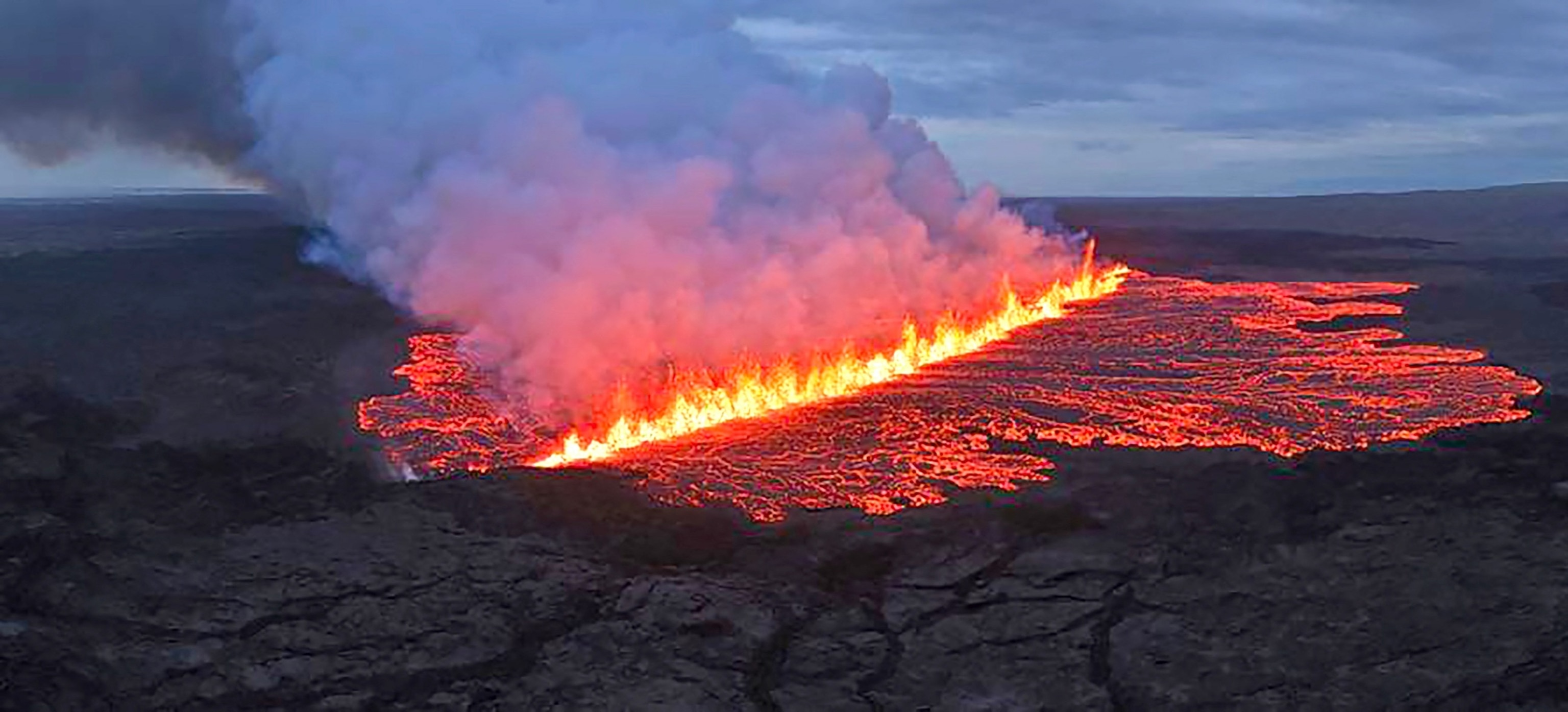 Icelandic volcano erupts again, prompting evacuations at nearby town ...
