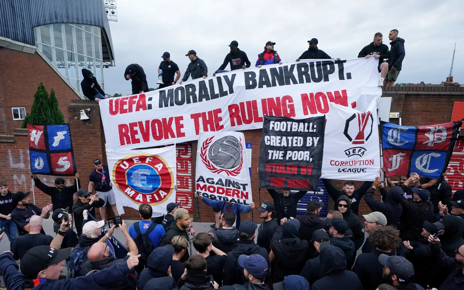 Palace claim sporting merit ‘meaningless’ after Europa League demotion