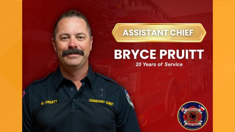 Midland Fire Department promotes Bryce Pruitt to assistant chief