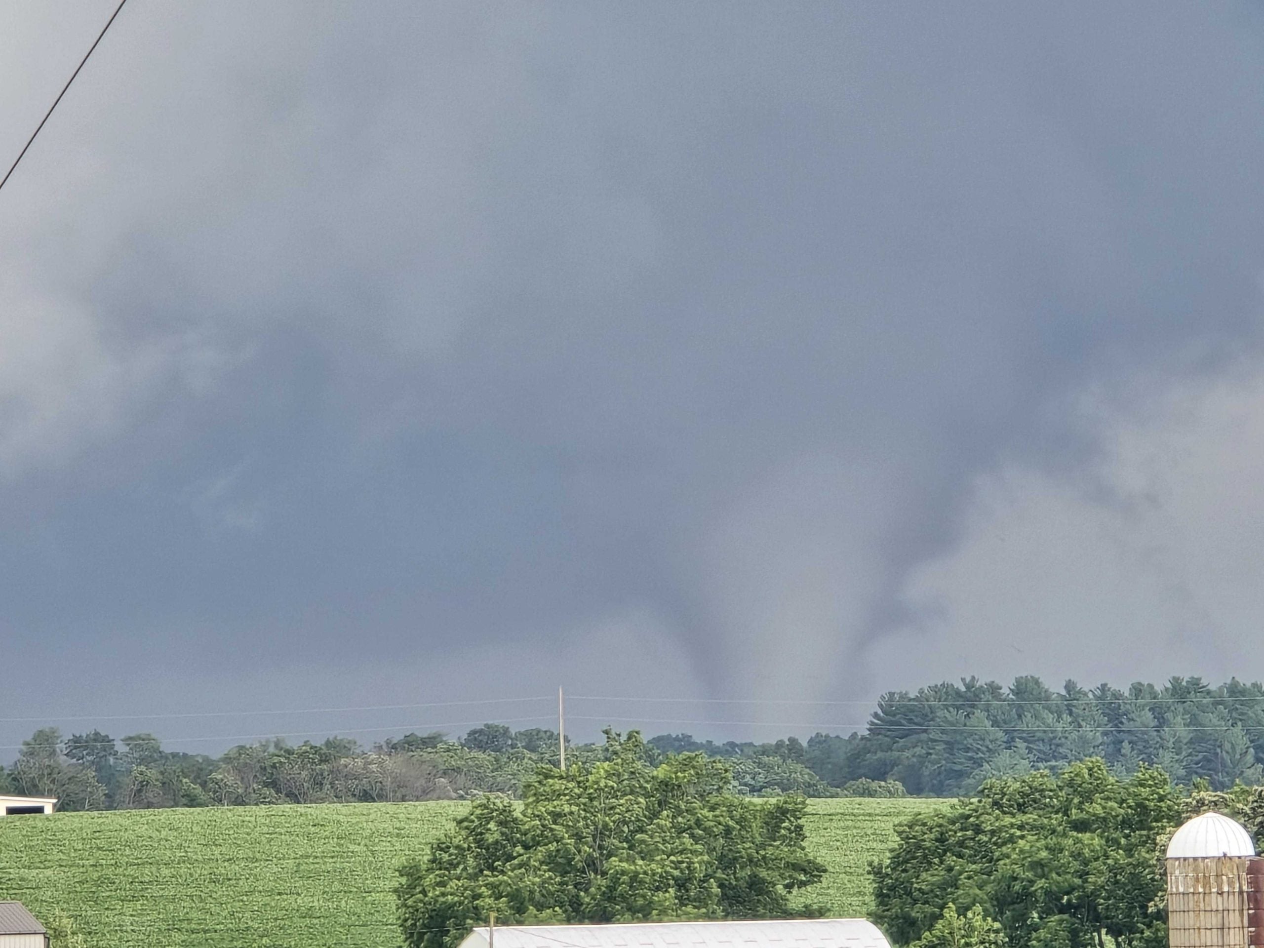 Drone video captures tornado rumbling through Wisconsin