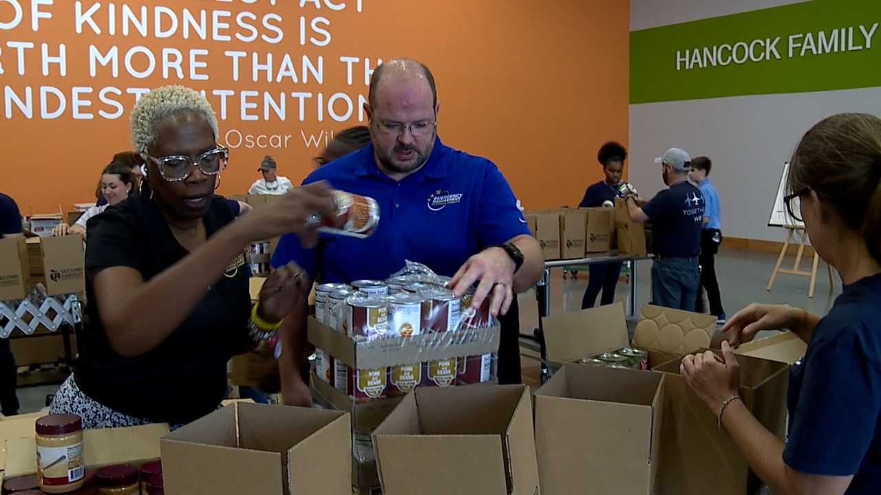 'This is our ramp-up period': Disaster relief boxes packed