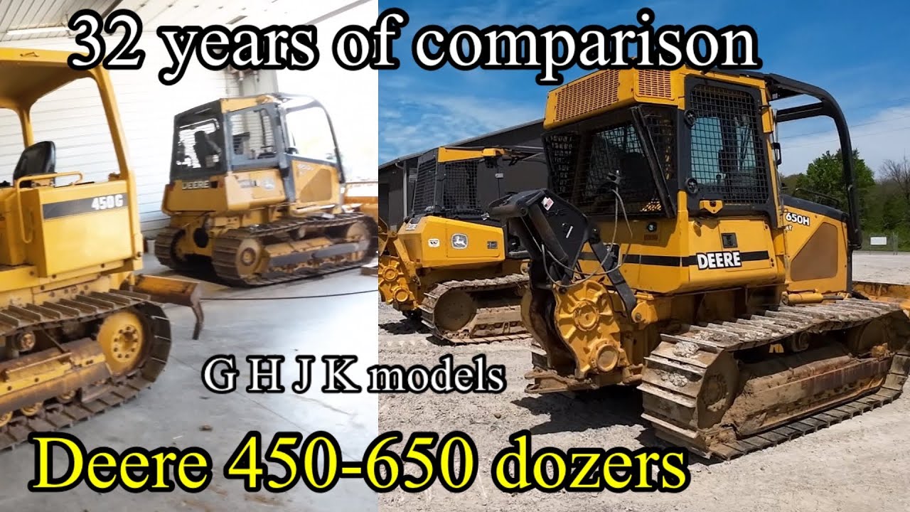 I compared John Deere dozers from 1988-2020