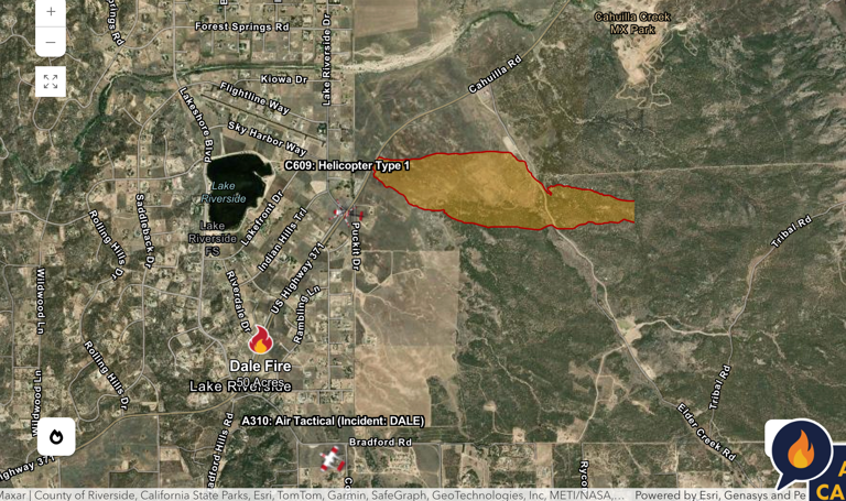 Aguanga Fire: See Dale Fire Evacuations, Evacuation Warnings, Fire ...