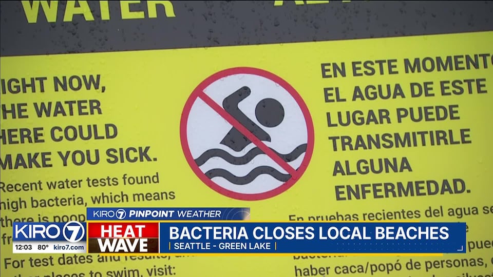 VIDEO: Bacteria closes local beaches as weather heats up