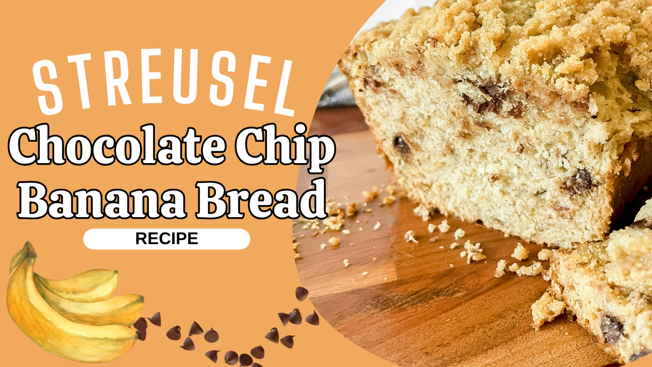 Streusel Chocolate Chip Banana Bread