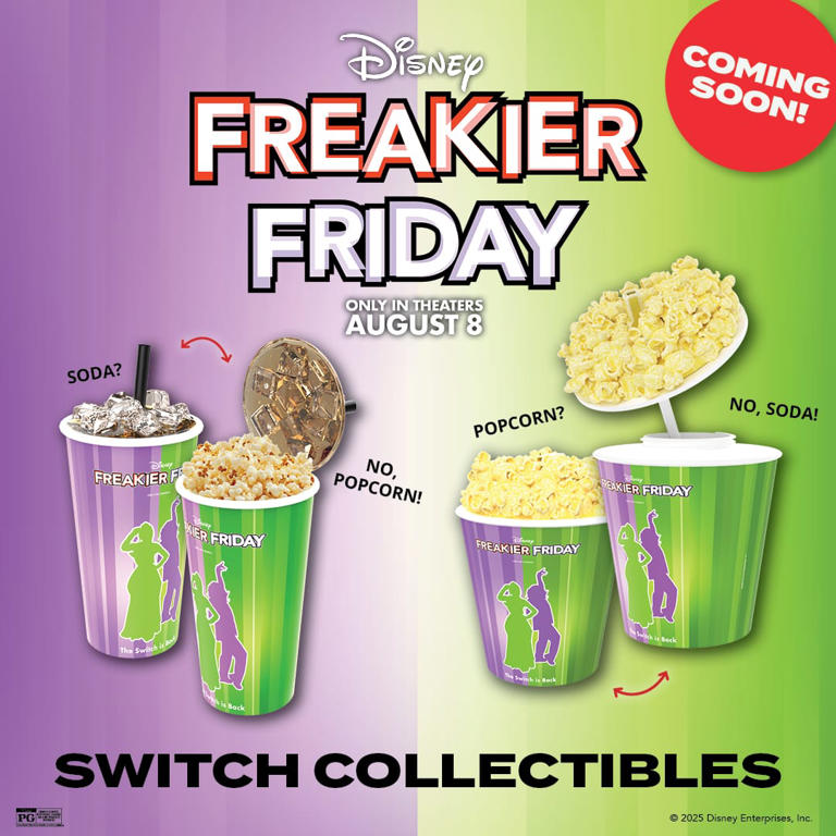 Souvenir Freakier Friday Popcorn Bucket and Sipper Coming to Marcus ...