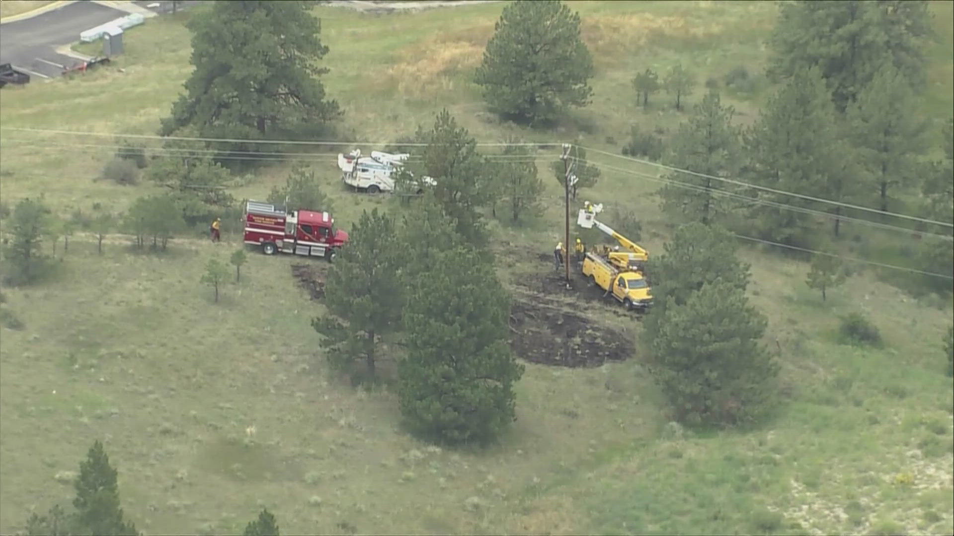 Squirrel on power line identified as cause of Parker brush fire