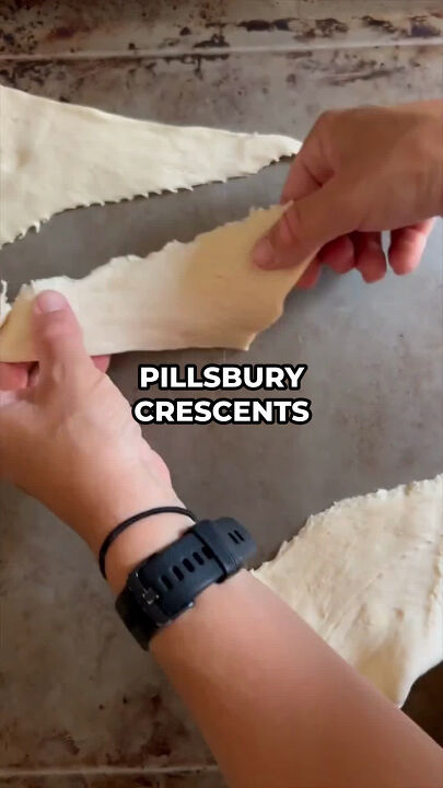 Grab some Pillsbury crescent rolls at the grocery store!