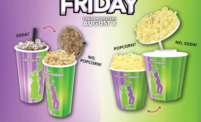 Souvenir Freakier Friday Popcorn Bucket and Sipper Coming to Marcus ...