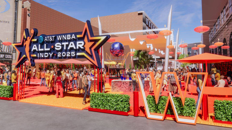 WNBA All-Star activation set up underway with the help of local companies