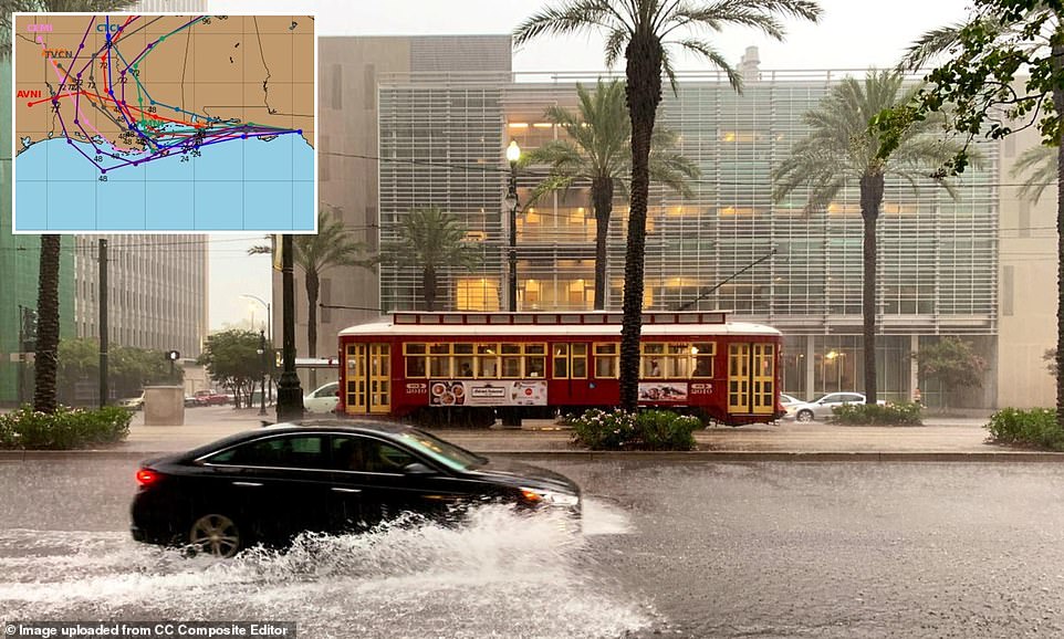 Spaghetti model maps Tropical Storm Dexter