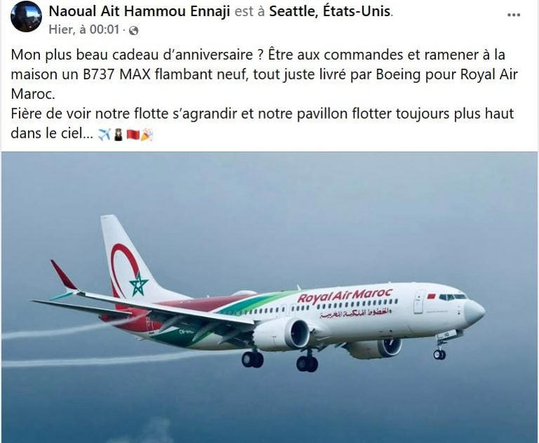 Un nouveau Boeing 737 Max 8 enrichit la flotte de RAM, un autre attendu ...