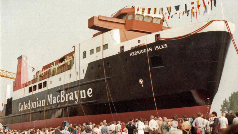 Ferry nameplate makes final voyage home