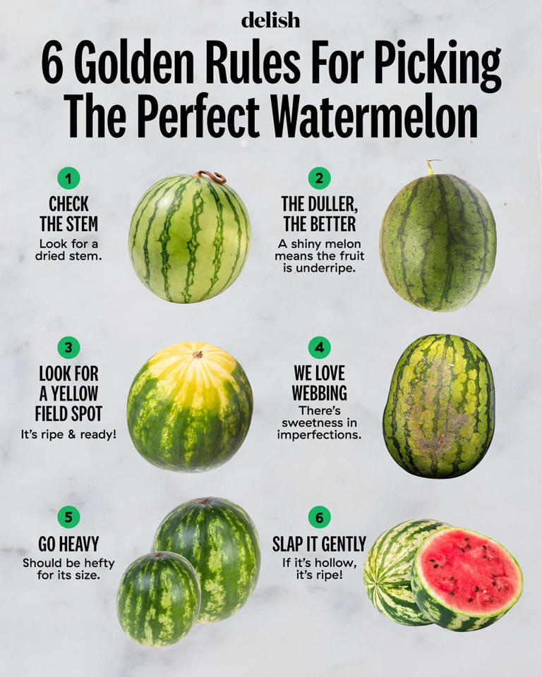 6 Golden Rules For Picking The Perfect Watermelon, According To Experts