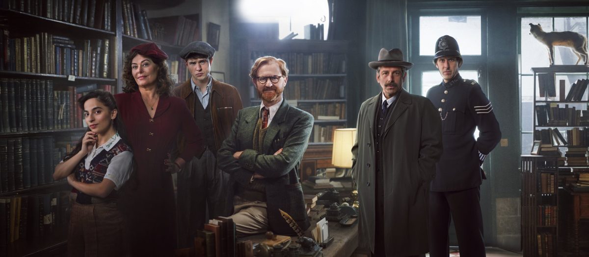 Bookish cast, TV channel and episode guide for Mark Gatiss murder mystery series