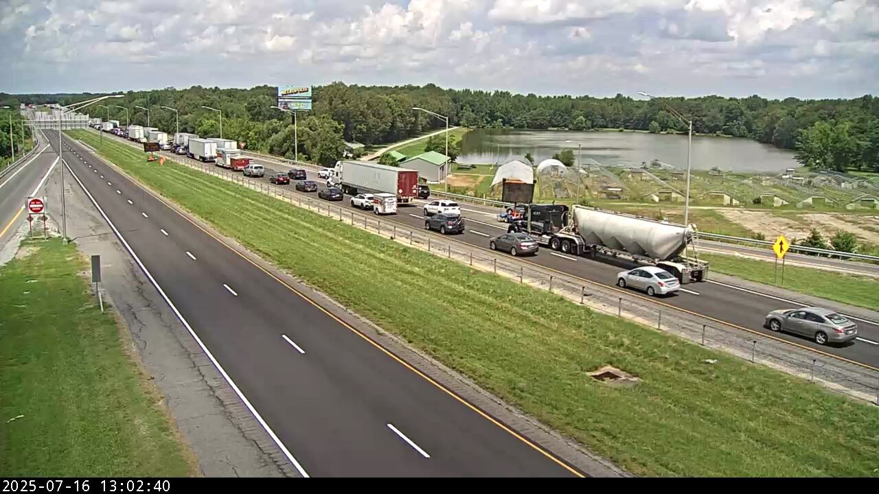 Traffic backed up on I-24 in McCracken Co. & U.S. 45 Brookport Bridge