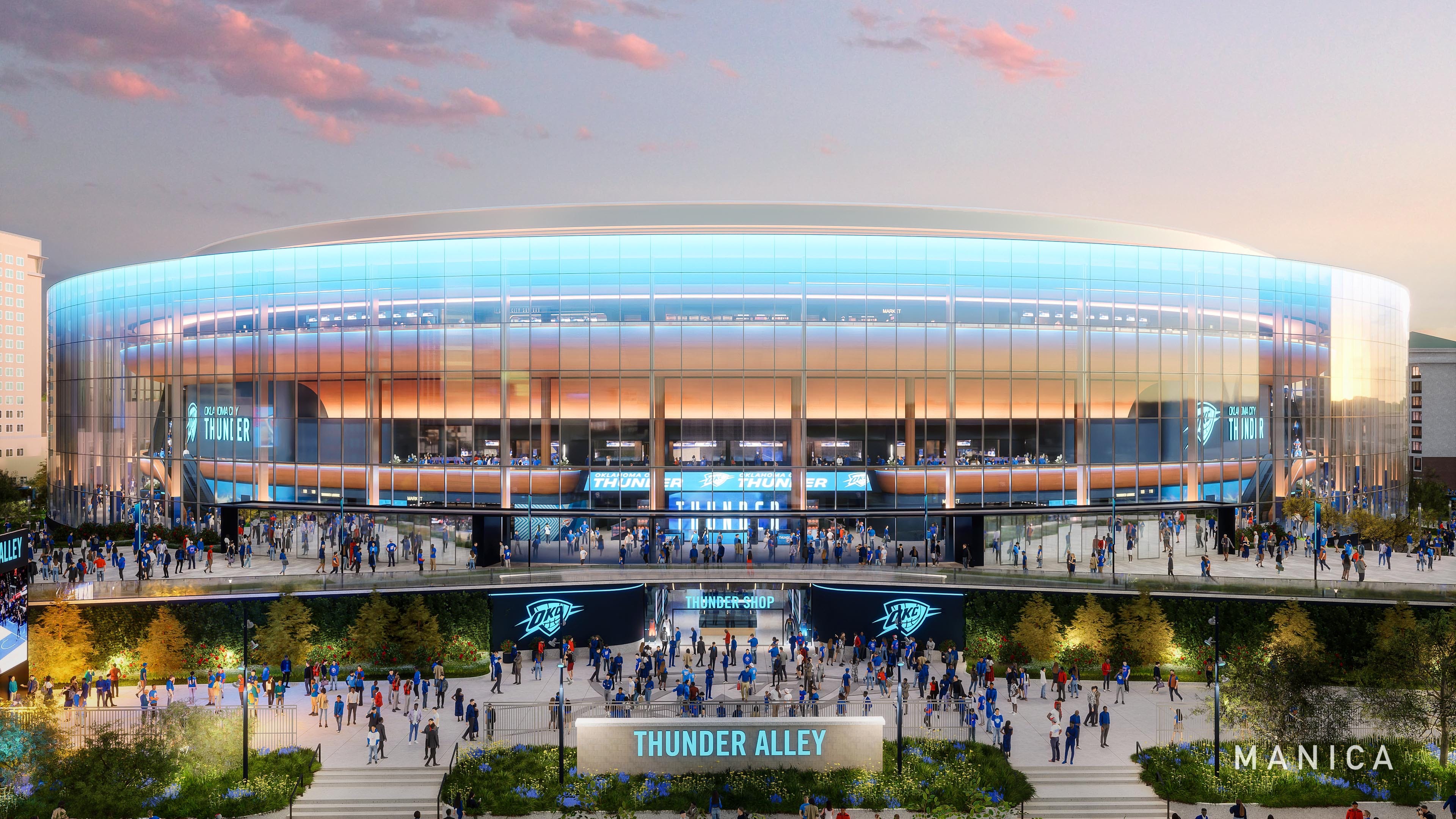 Mayor Holt unveils OKC Thunder arena concept designs at State of the ...