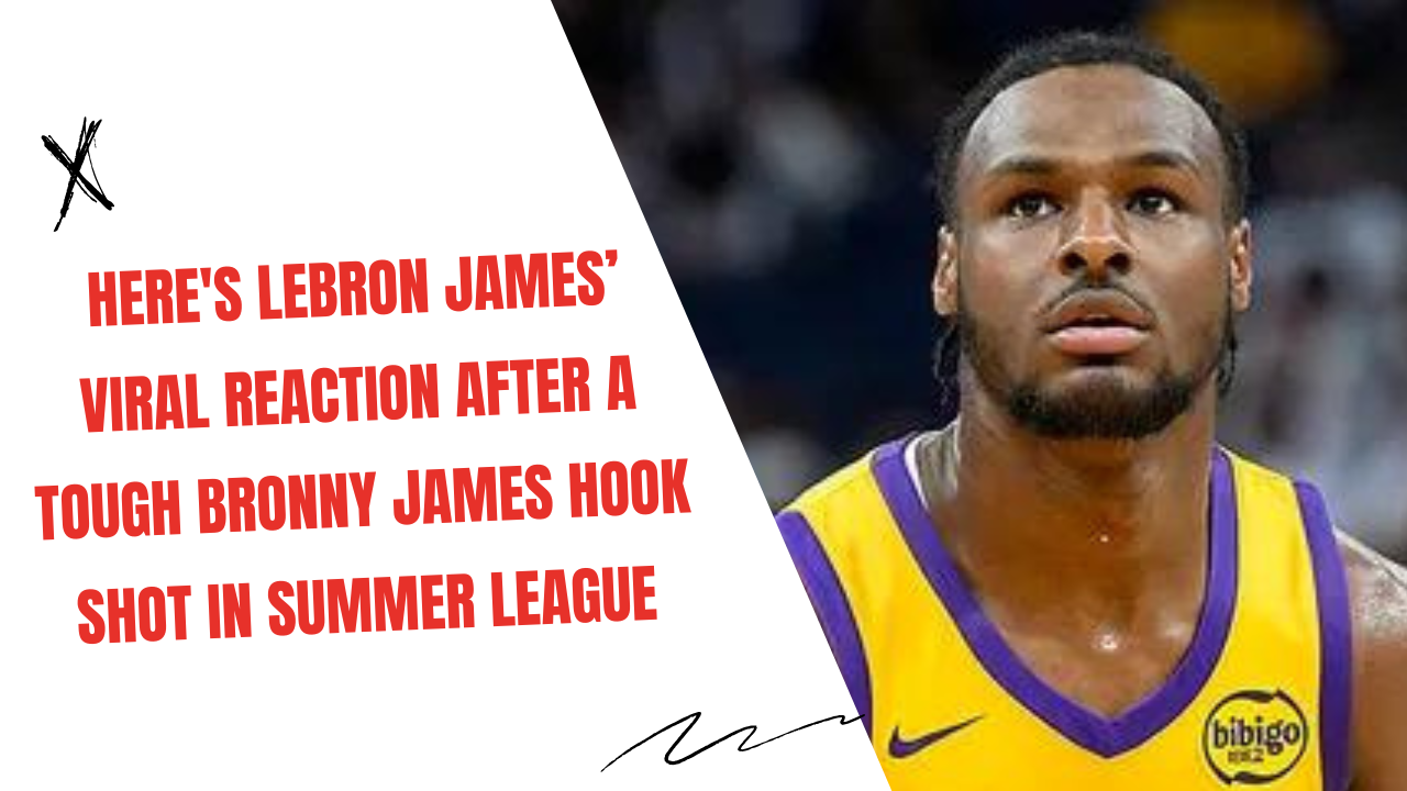 Here's LeBron James’ Viral Reaction After A Tough Bronny James Hook ...