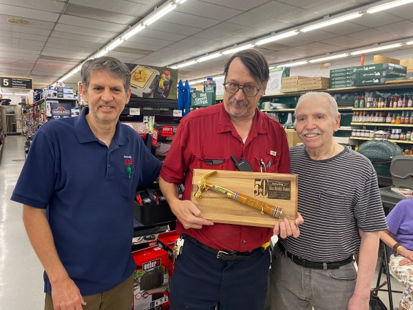 Longtime Ace Hardware employee gets Golden Hammer award for 50 years of ...