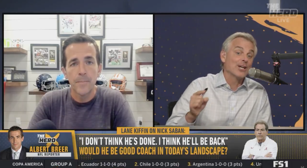 Colin Cowherd thinks Cowboys could hire Nick Saban