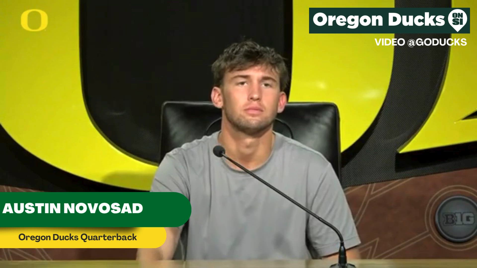 Oregon Ducks Quarterback Austin Novosad Addresses How He Stays True To ...