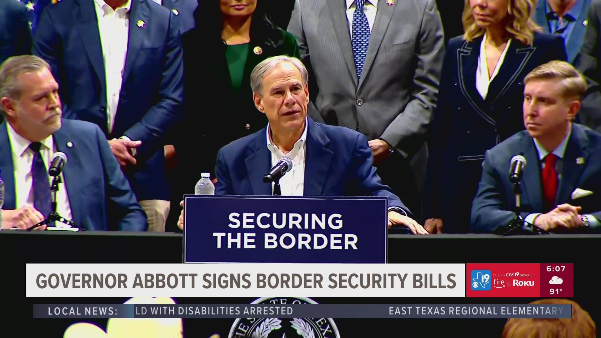 Greg Abbott signs border security bills
