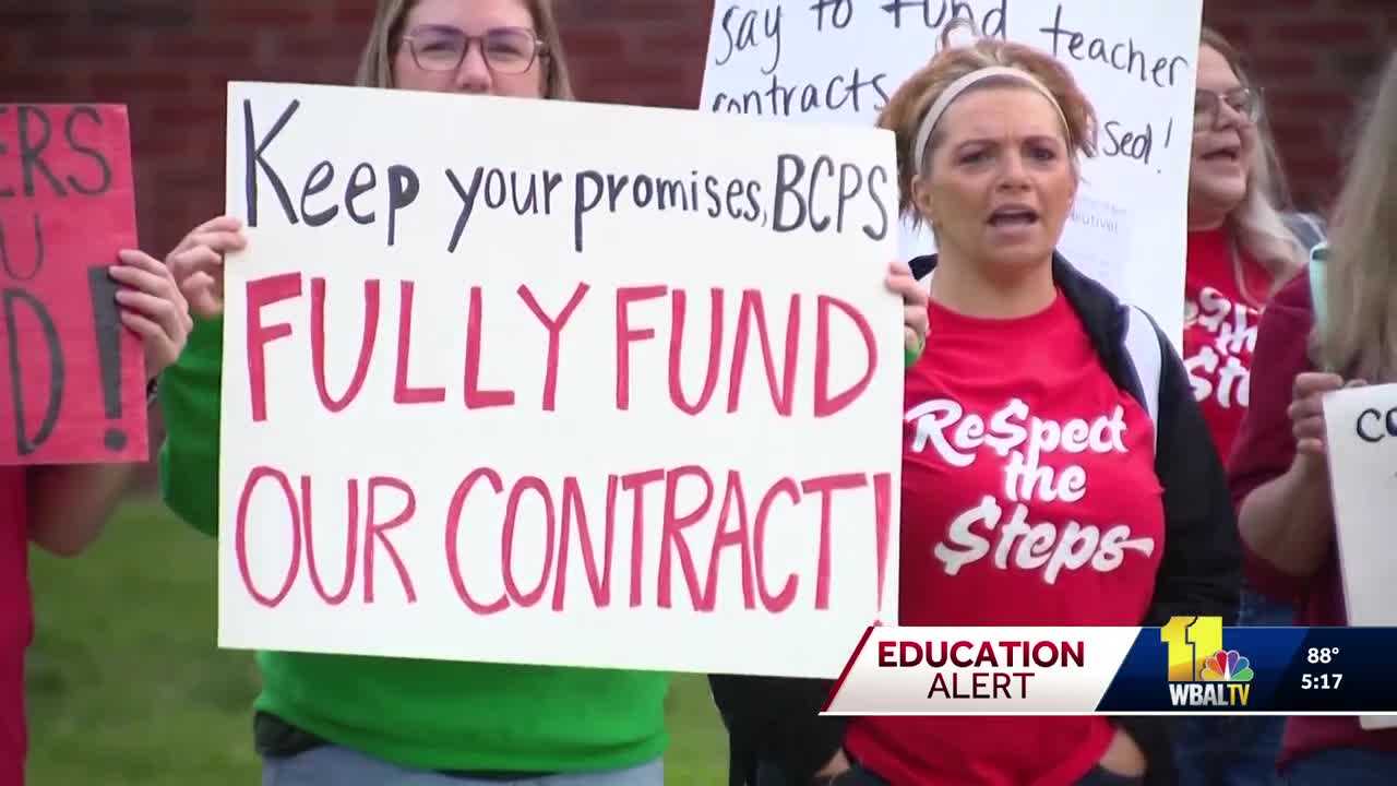 Baltimore County school officials in mediation with teachers union