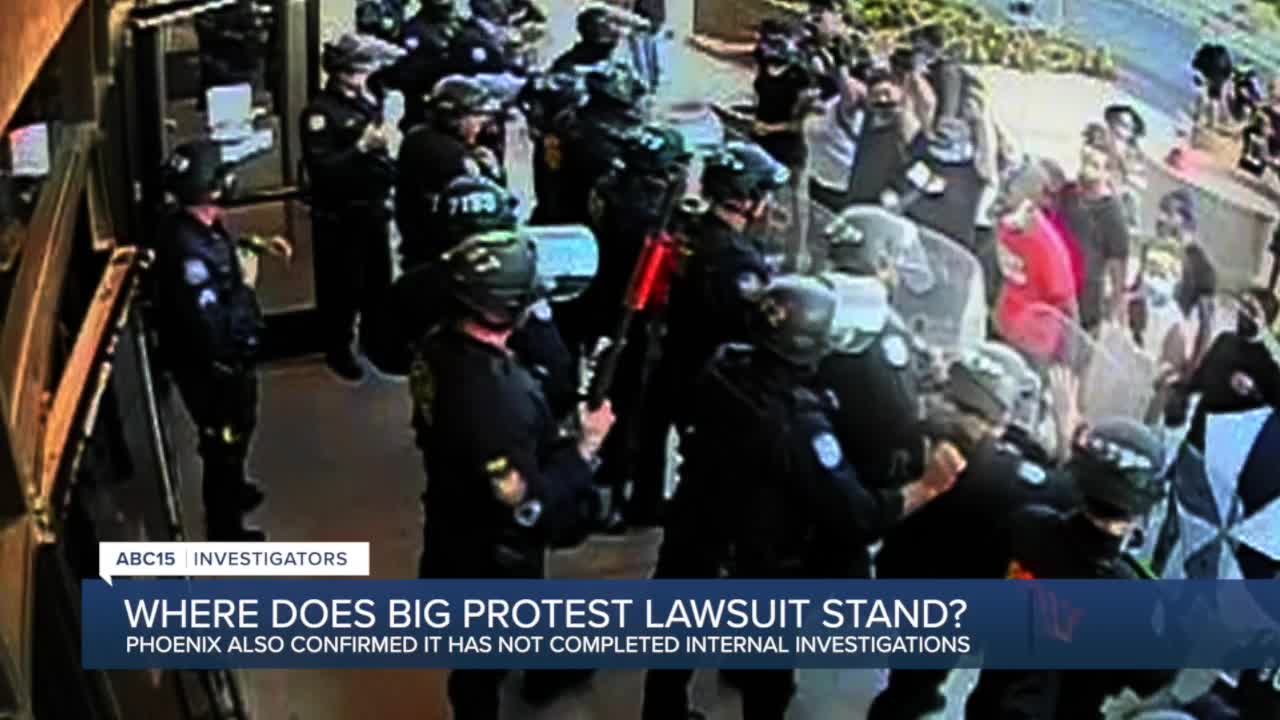 Phoenix protest lawsuit continues, no officers have received discipline