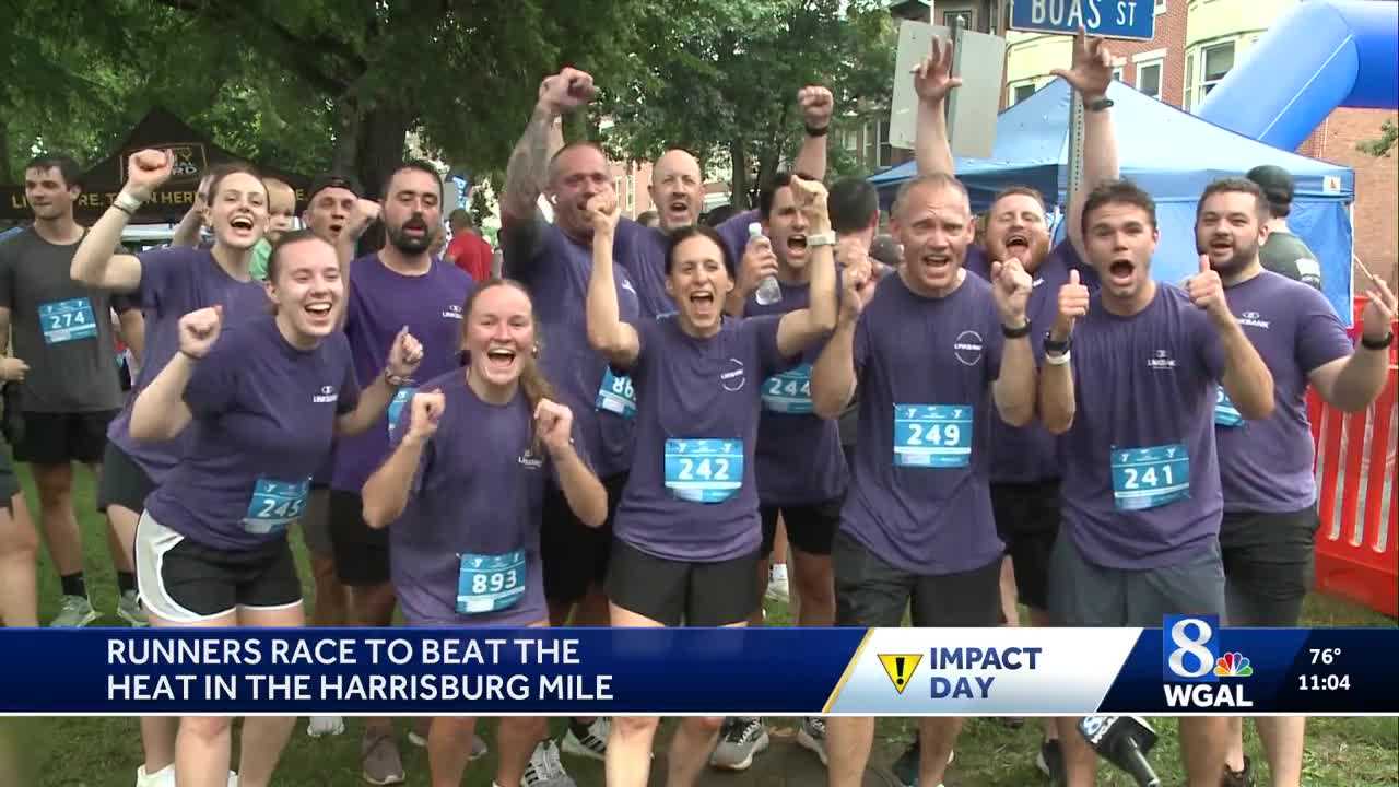 Despite the rain, over 1,300 runners participated in the Harrisburg Mile