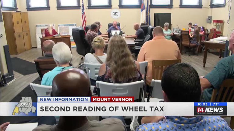 Wheel tax moves on to 3rd reading at Mt. Vernon City Council
